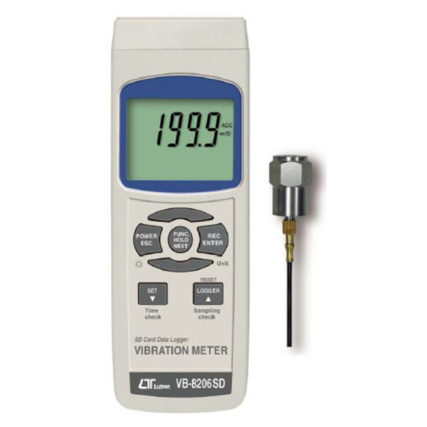 Lutron VB-8206SD Vibration Meter, Acc/Vel/Displacement, SD Card ...